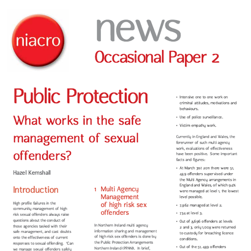 NIACRO Occasional Paper 2 NIACRO niacro-occasional-paper-2-niacro